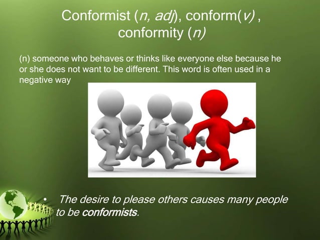Conformity vocabulary | PPT