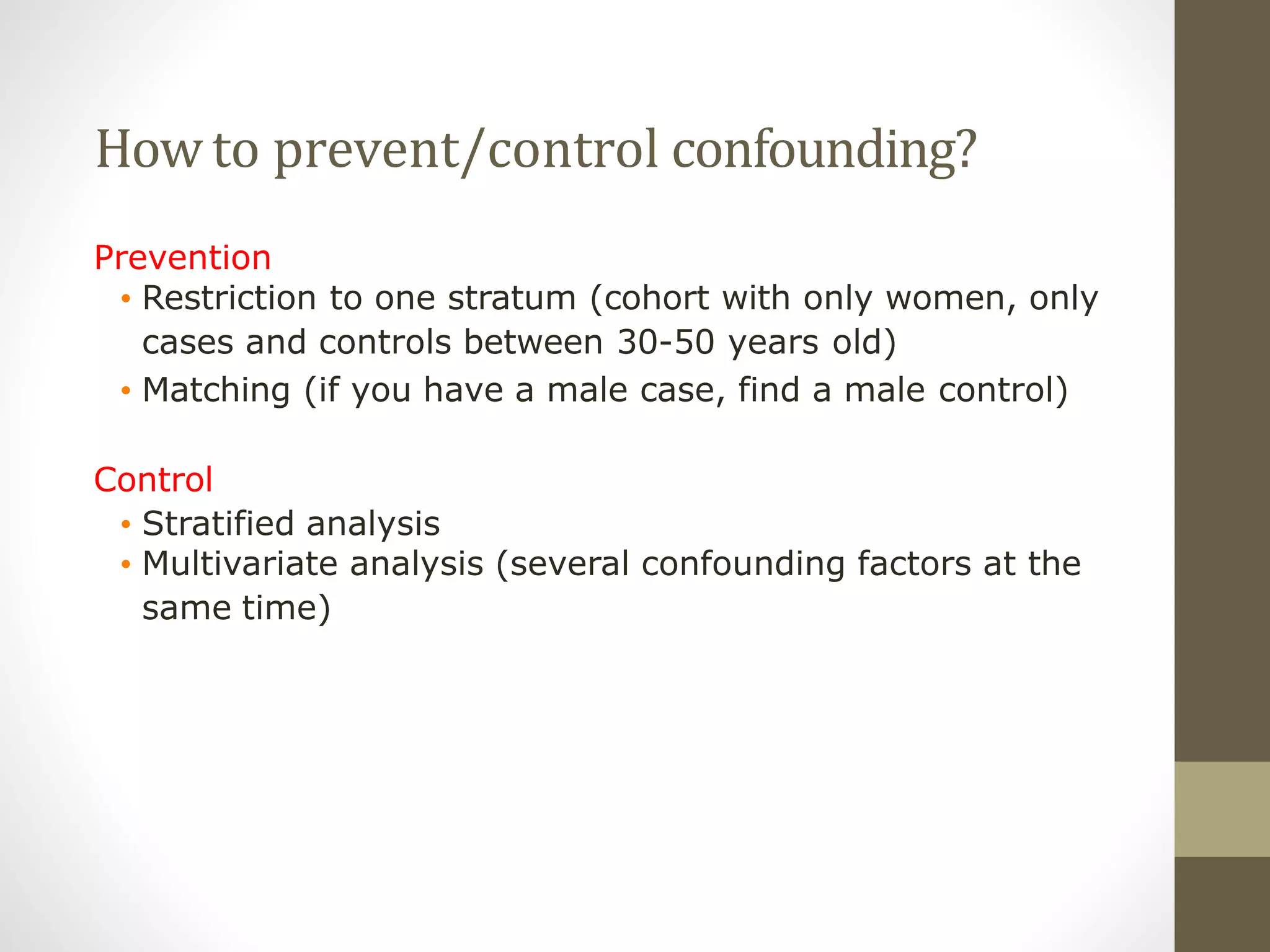 Confounder and effect modification | PPTX