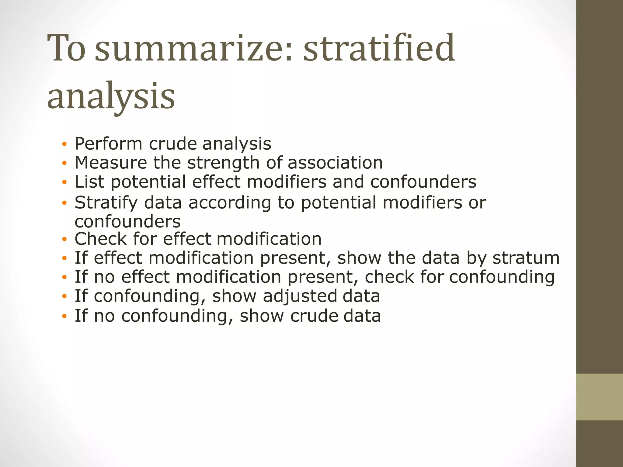 Confounder and effect modification | PPTX