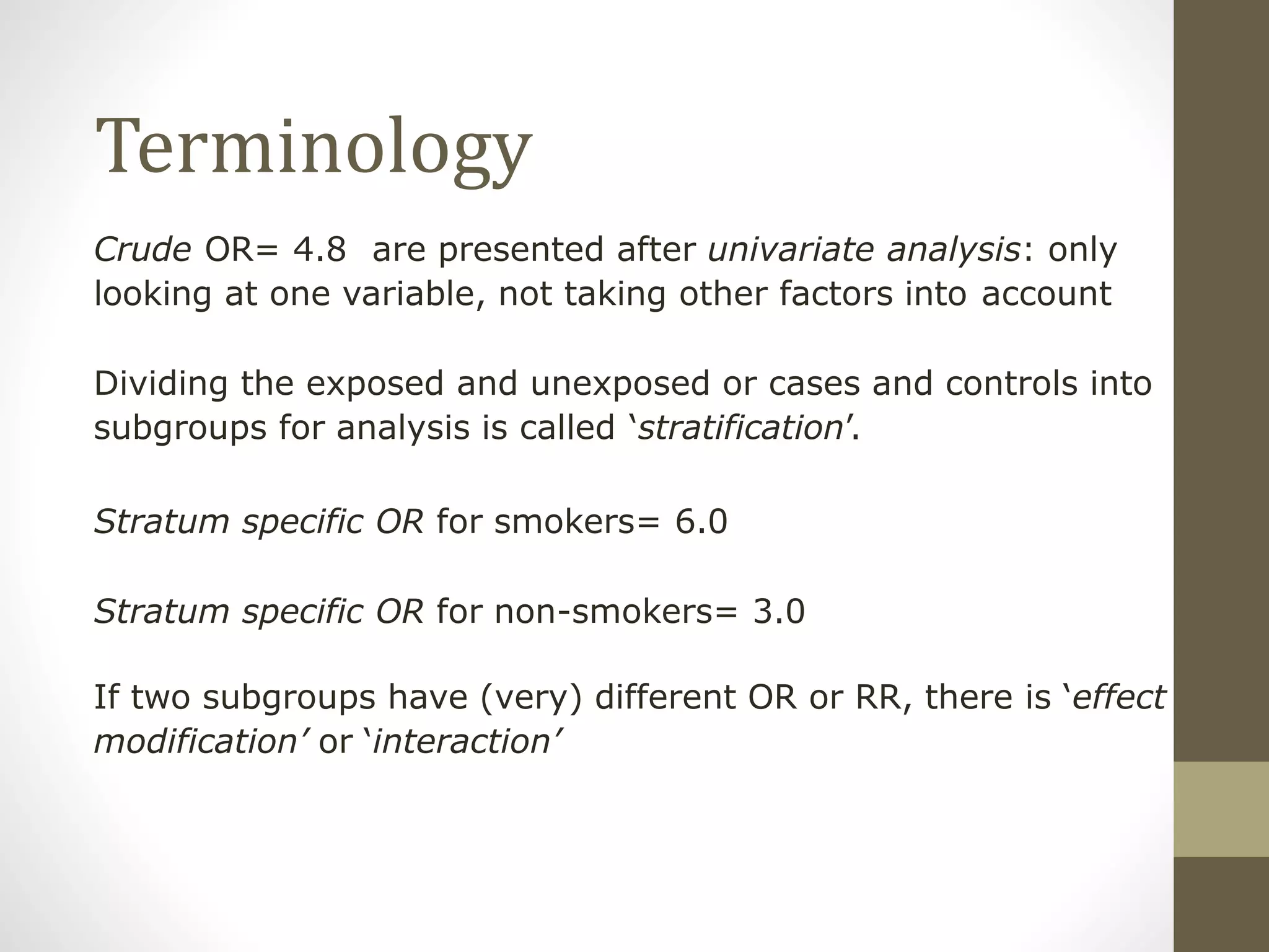 Confounder and effect modification | PPTX