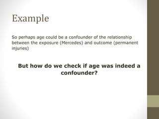 Confounder and effect modification | PPTX