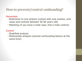 Confounder and effect modification | PPTX