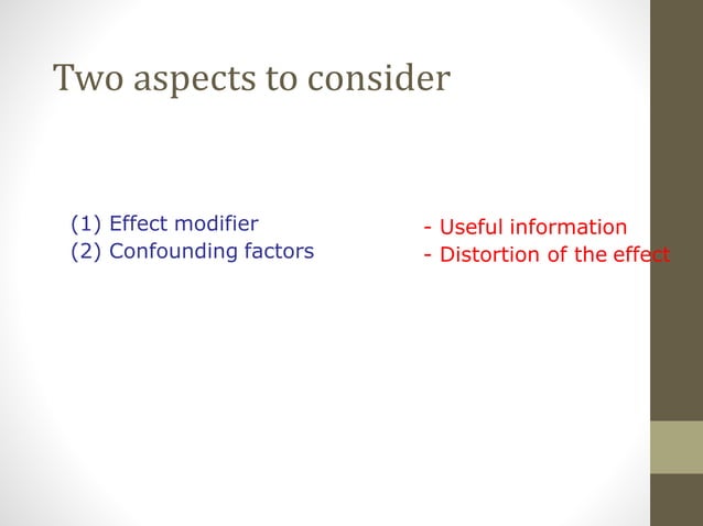 Confounder and effect modification | PPTX | Heart and Cardiovascular Diseases | Diseases and ...