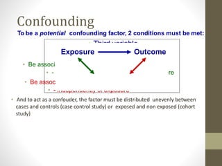 Confounder and effect modification | PPT