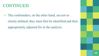 Confounding and interaction seminar | PPTX | Medical Health