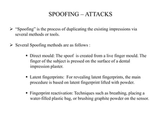 Fingerprint Analaysis | PPTX | Information and Network Security | Computing