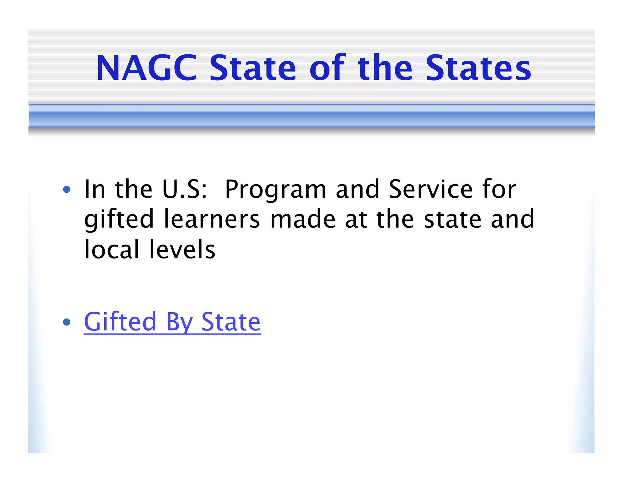 Identifying Gifted Students | PPT