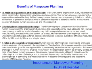 Importance of manpower planning in Hospitals | PDF