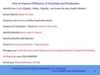 Importance of Internal Marketing in Hospitals | PDF