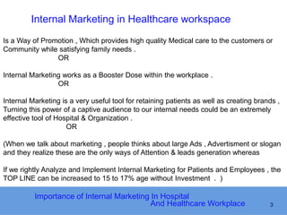 Importance of Internal Marketing in Hospitals | PDF