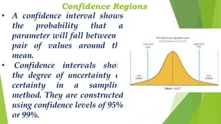 CONFIDENCE REGIONS AND CONCEPT OF NON LINEARITY | PPTX
