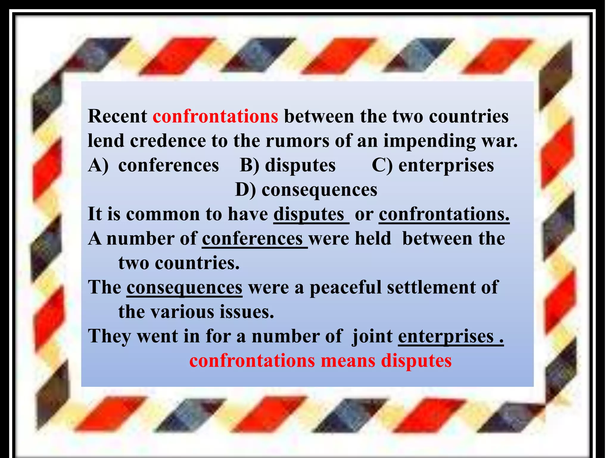 Confrontation | PPTX