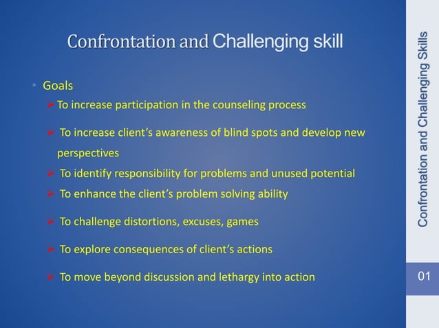 Confrontation and challenging skills | PPT