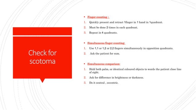 Confrontation test | PPTX | Eye and Vision Conditions | Diseases and ...