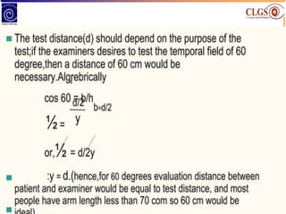 confrontation test Ramji Pandey consultant optometrist | PPTX