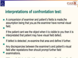 confrontation test Ramji Pandey consultant optometrist | PPT