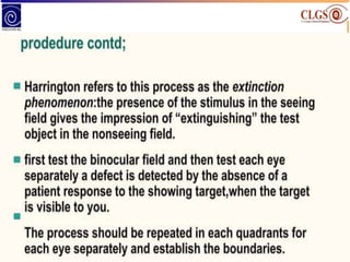 confrontation test Ramji Pandey consultant optometrist | PPTX