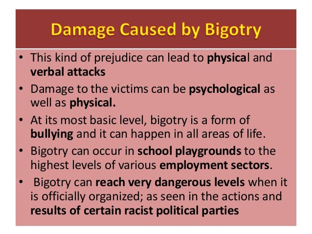 Bigotry Meaning