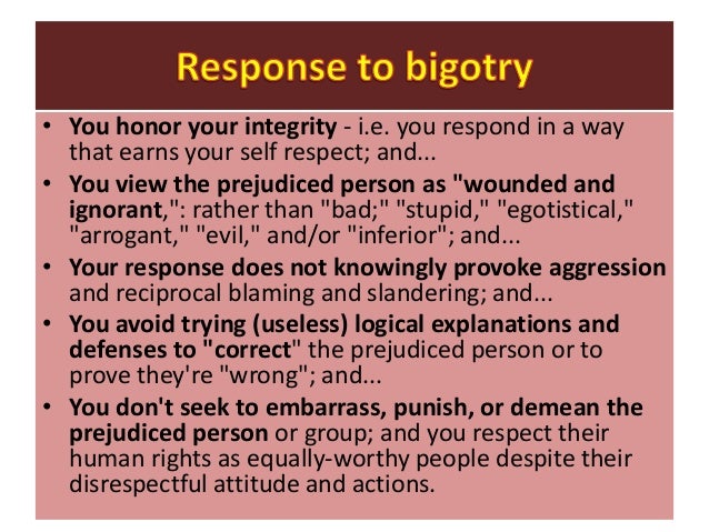 Bigotry Meaning