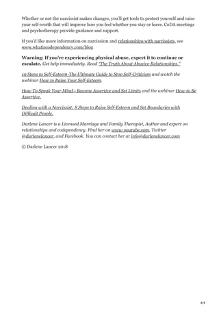 Confronting narcissistic abuse | PDF | Debated Sensitive Social Issues | Sensitive Topics