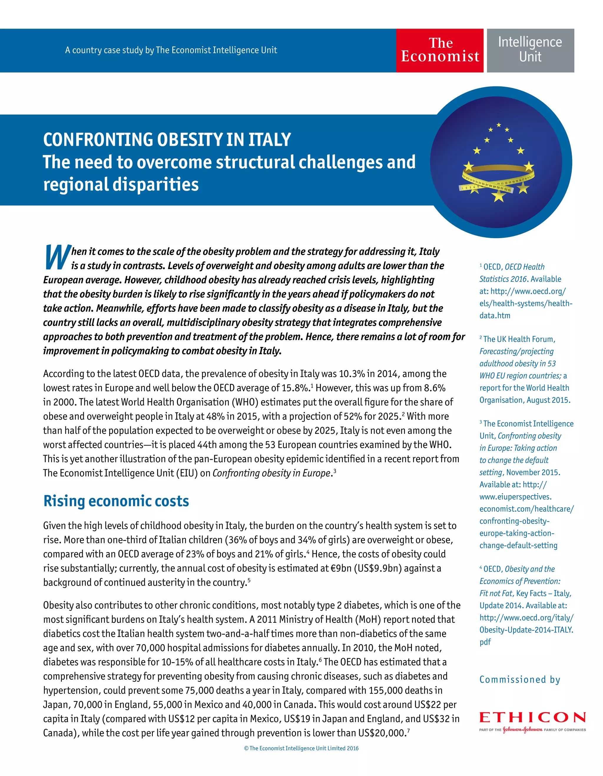 Confronting obesity in Italy | PDF