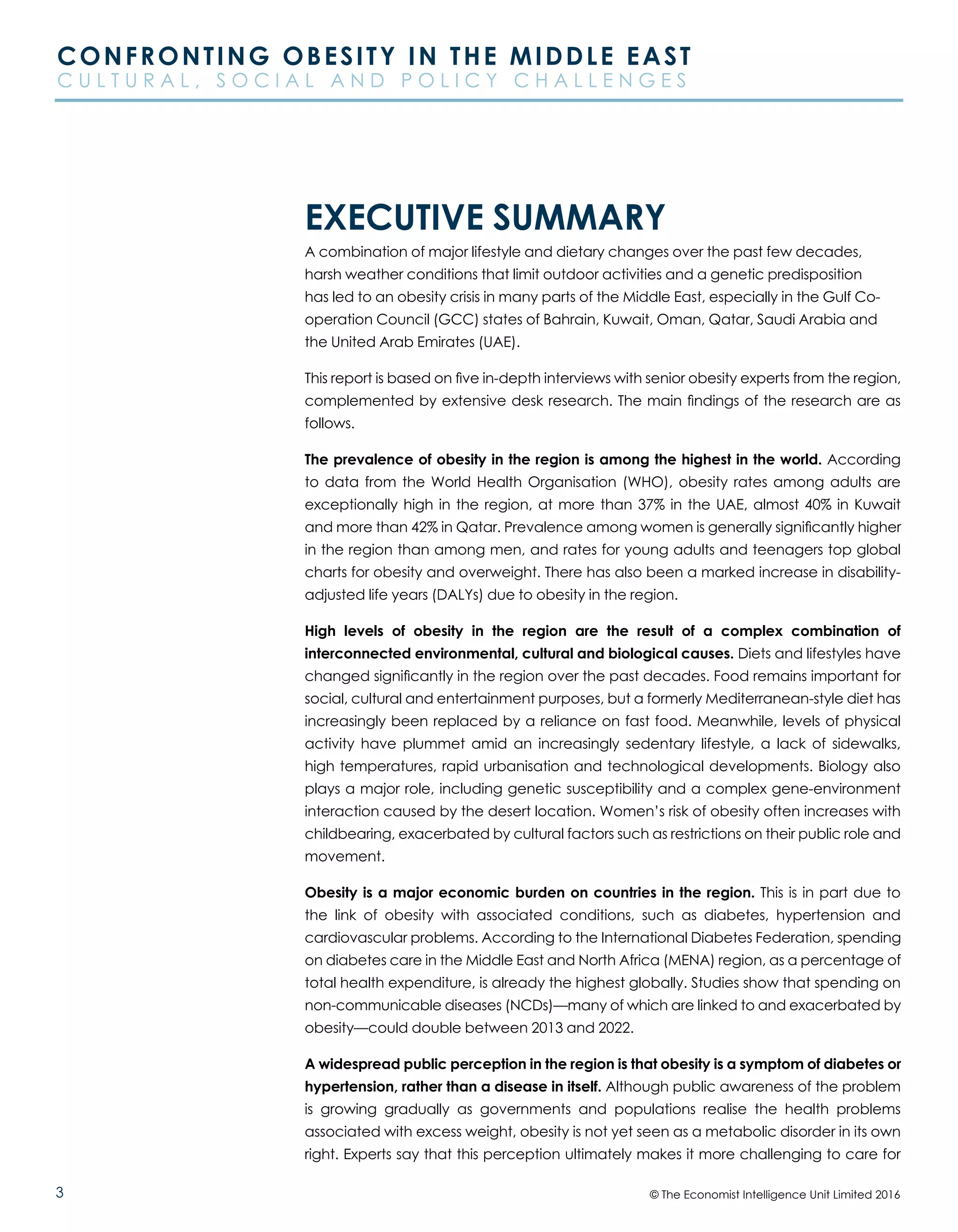 Confronting obesity in the middle east | PDF