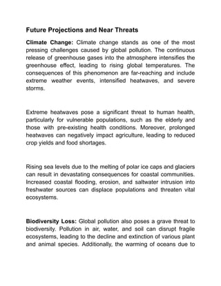 Confronting the Catastrophic Threats of Global Pollution | PDF