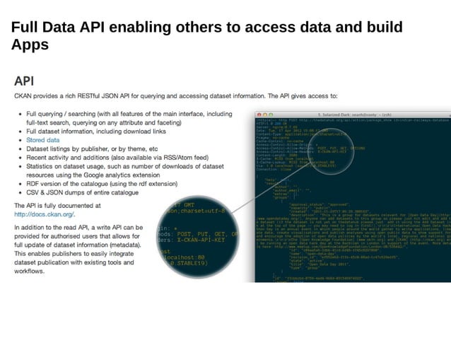 CKAN - the open source data portal platform | PPT