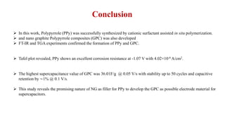 Polypyrrole/ Graphite Nanocomposite | PPTX