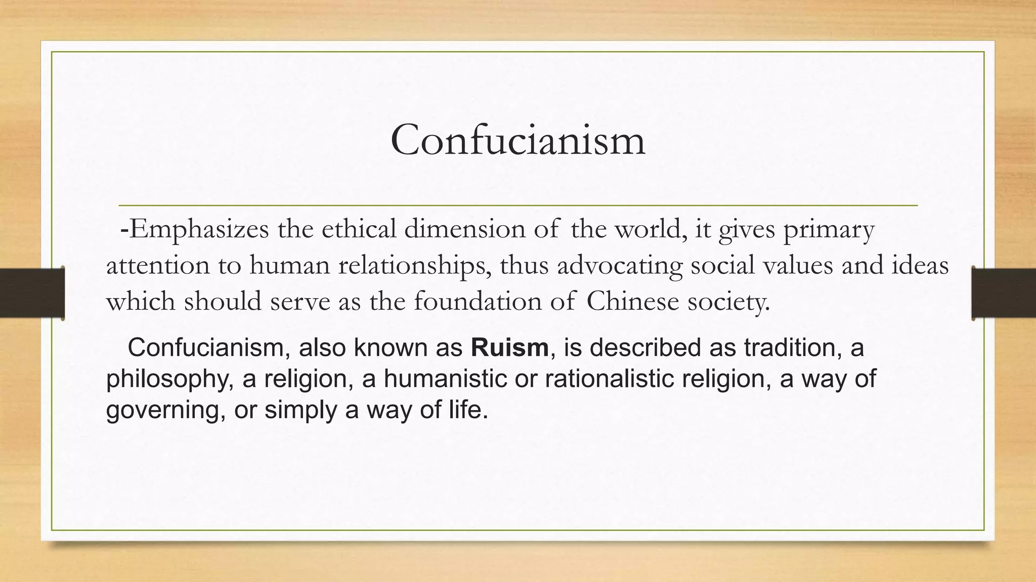 Confucianism | PPTX