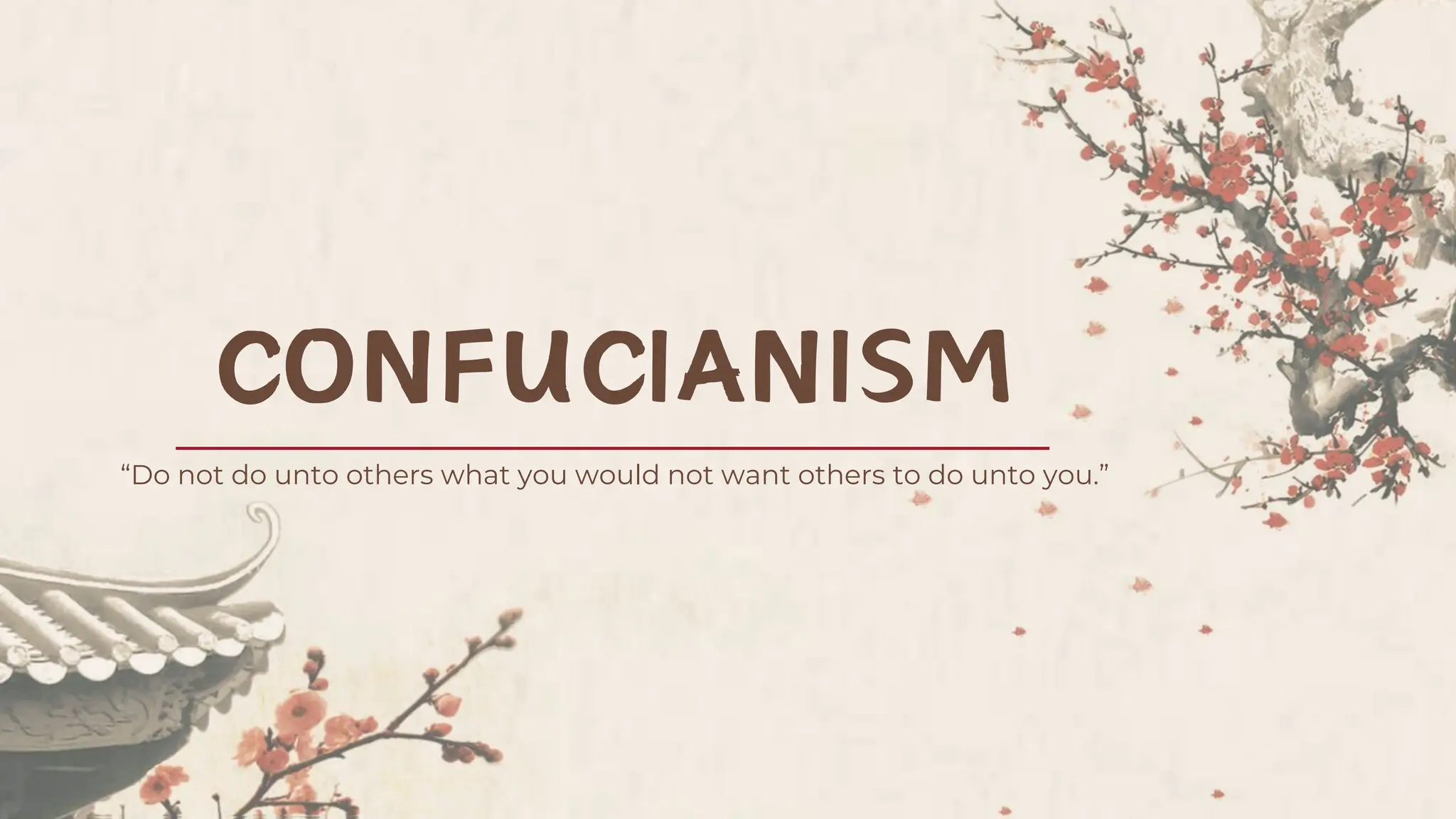 CONFUCIANISM; (FACT: CONFUCIUS = latinized form of the mandarin chinese ...