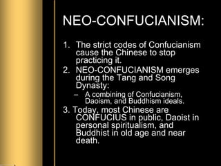 Confucianism, buddhism, daoism | PPT