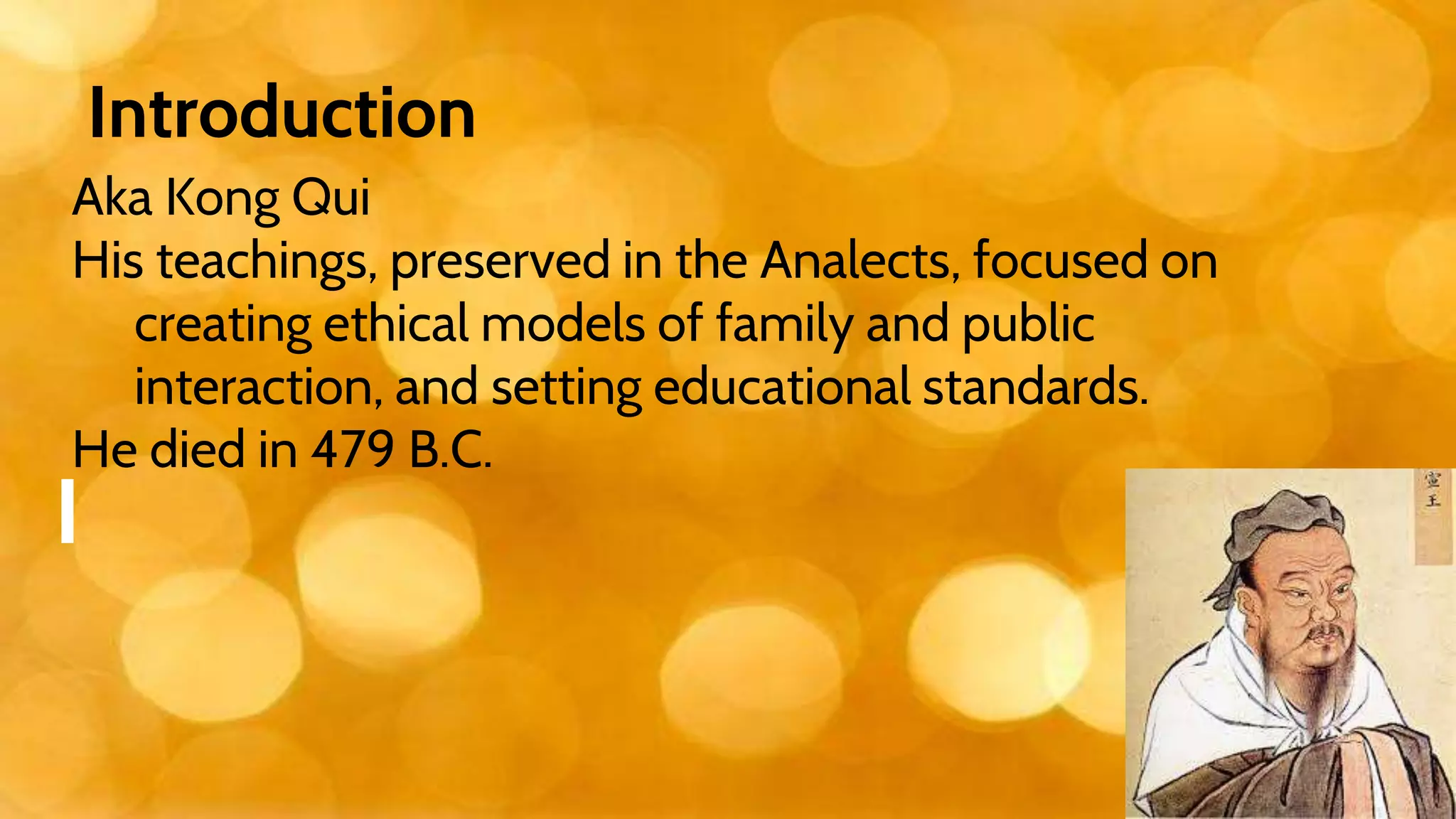 Confucius: An Overview | PPTX