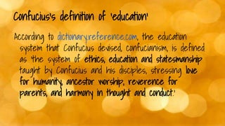 Confucius: An Overview | PPTX