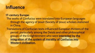 Confucius: An Overview | PPTX