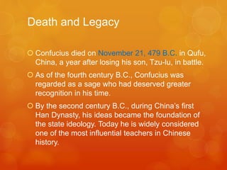 Confucius Biography | PPTX