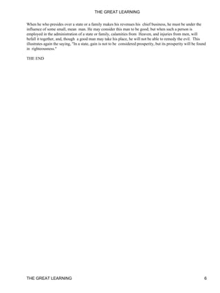 Confucius Great Learning | PDF