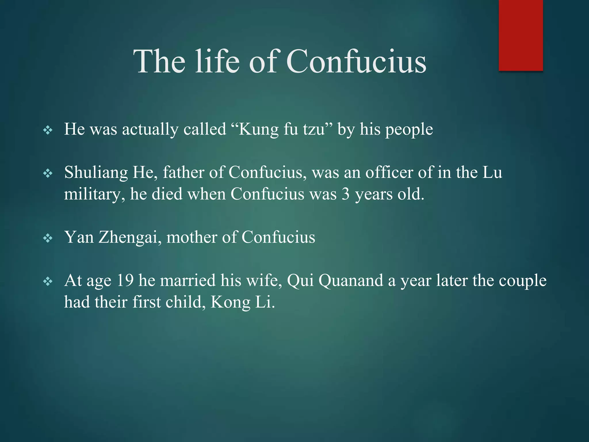 Confucius his contributions to education | PPTX