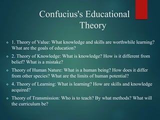 Confucius his contributions to education | PPTX