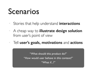 Personas, Scenarios, User Stories, Use Cases (IxDworks.com) | PDF