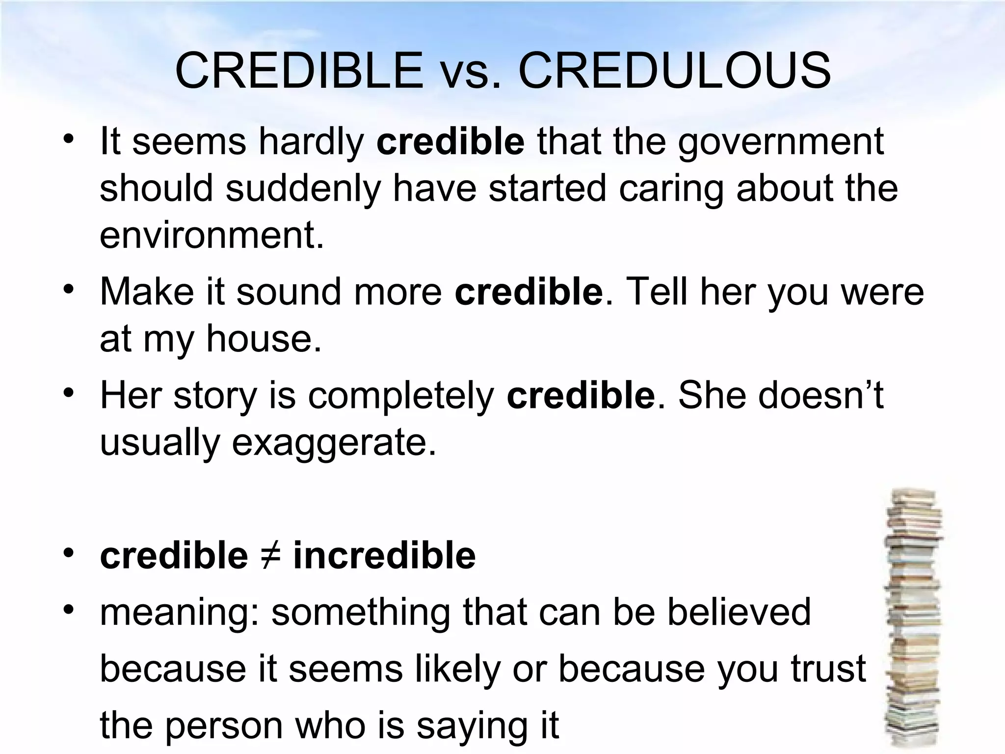 Words easily confused in English | PPT