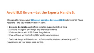 Confused About the Obligatory Logistics Envelope (ELO)_ You're Not ...