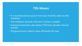 Confused between Income Tax and TDS? Know the Differences! | PPT