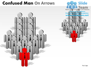 Confused man on arrows powerpoint presentation slides ppt templates | PDF