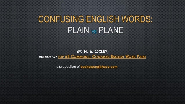 plain vs plane