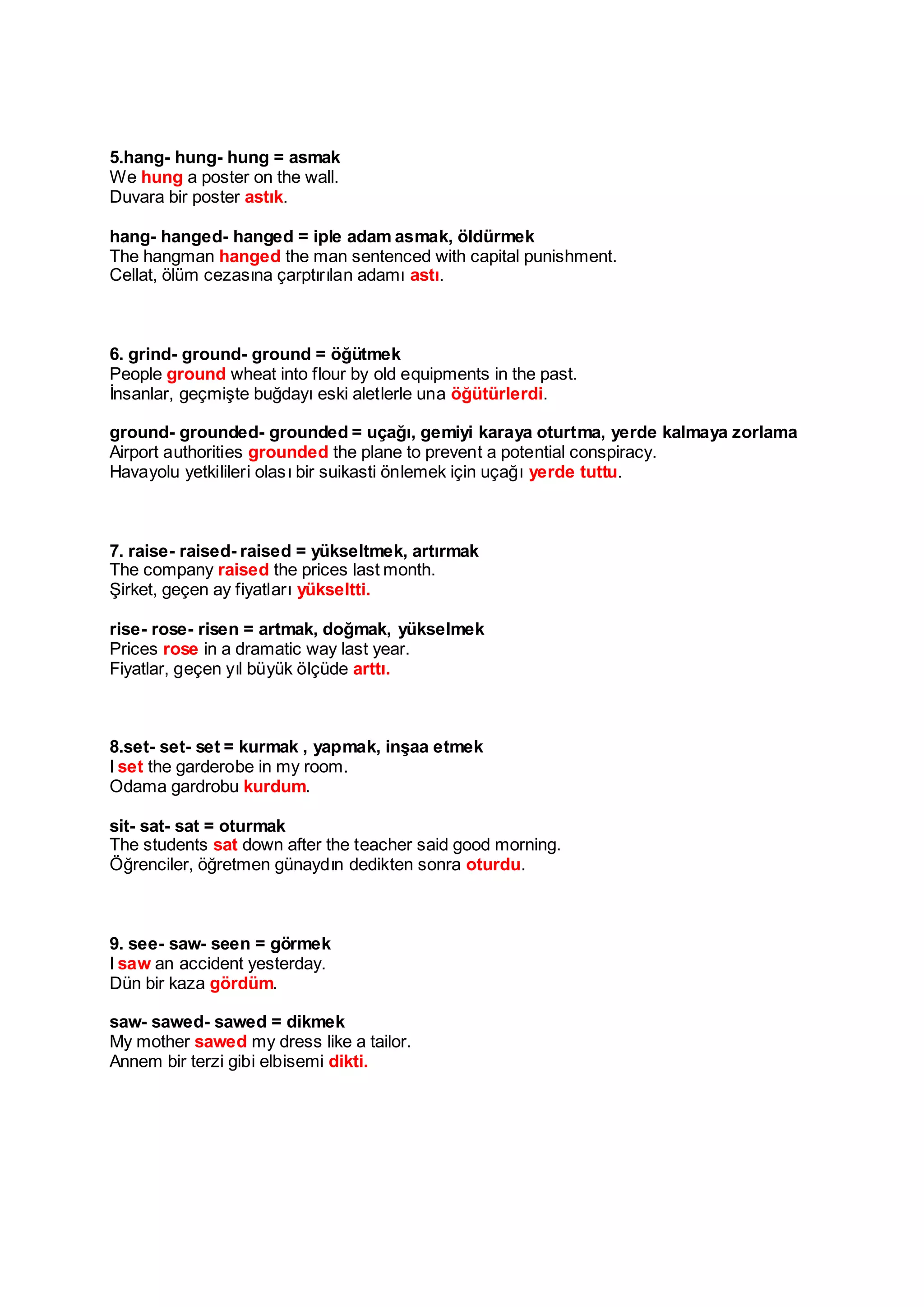 Confusing verbs | PDF