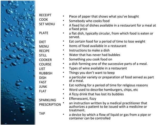 Confusing words (food) | PPT