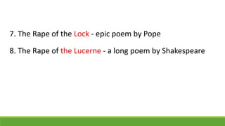 Confusing works in english literature | PPT