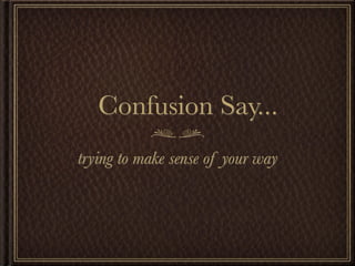 Confusion | PDF
