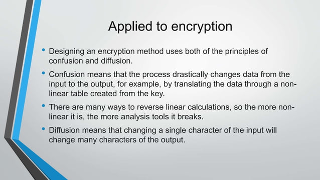 Confusion and Diffusion.pptx | Programming Languages | Computing